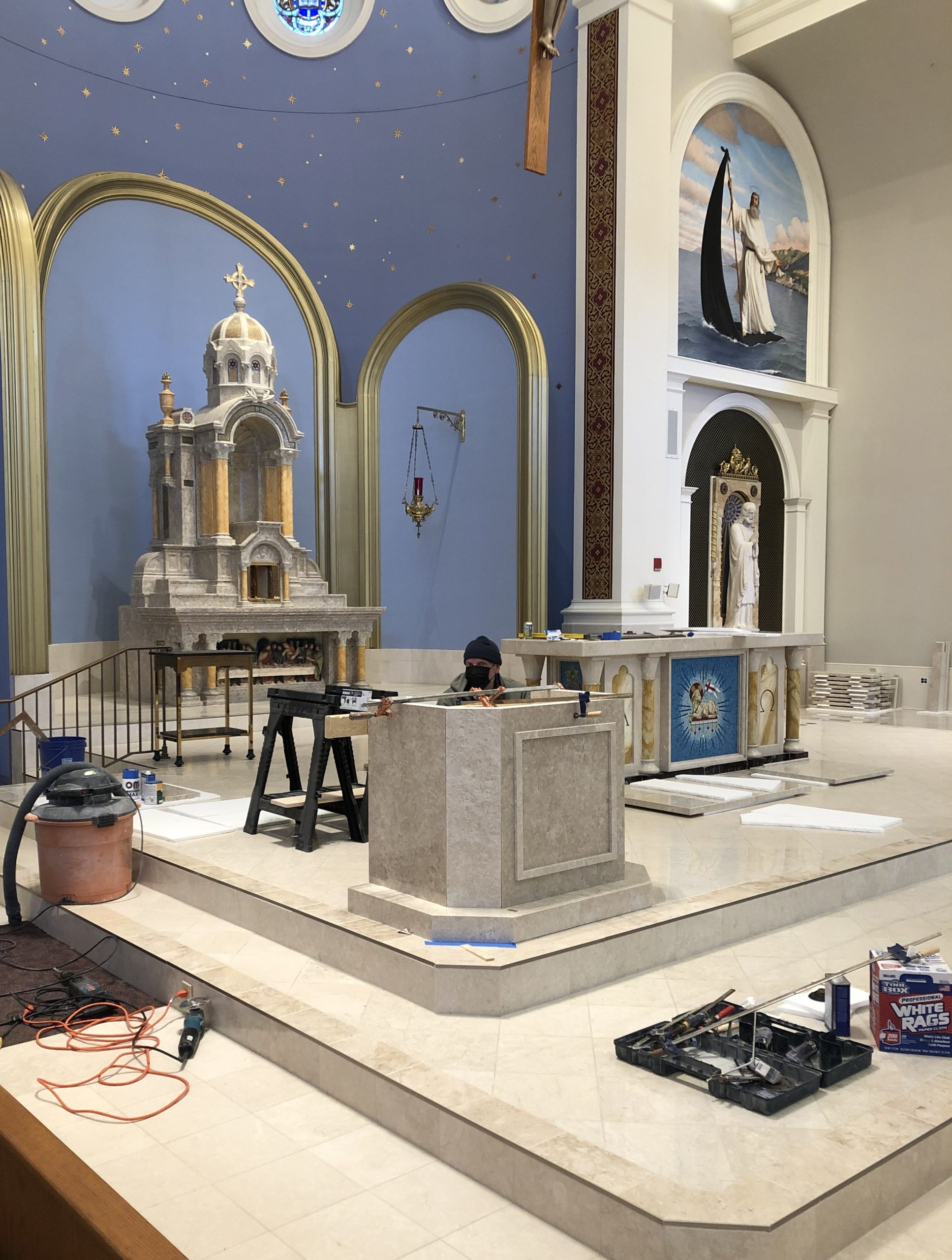 Altar Rail Installation - Saint Raymond of Penafort Catholic Church