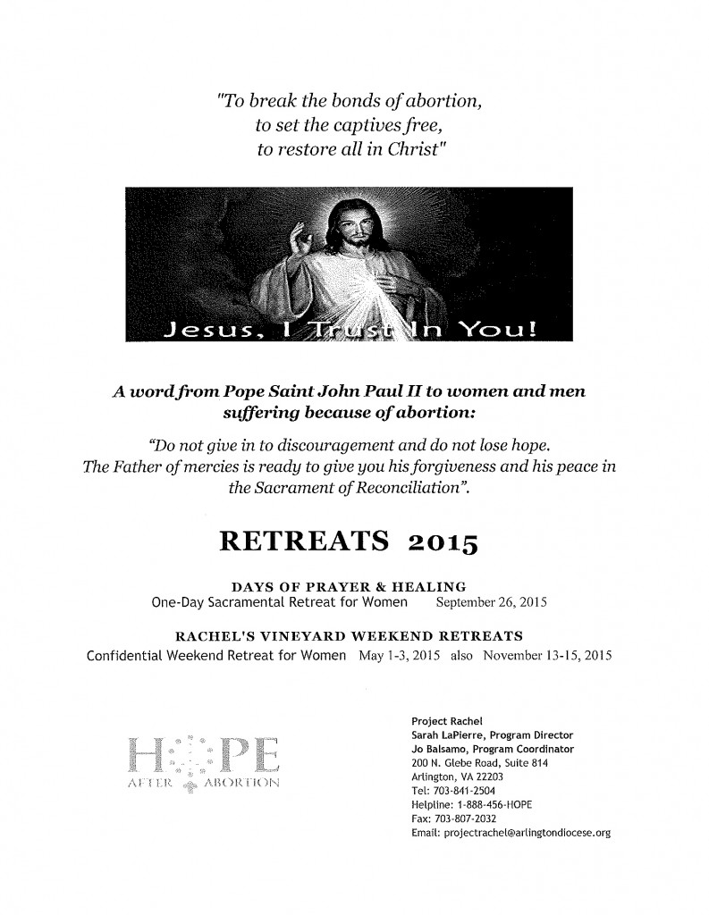 Project Rachel Retreats - Saint Raymond of Penafort Catholic Church