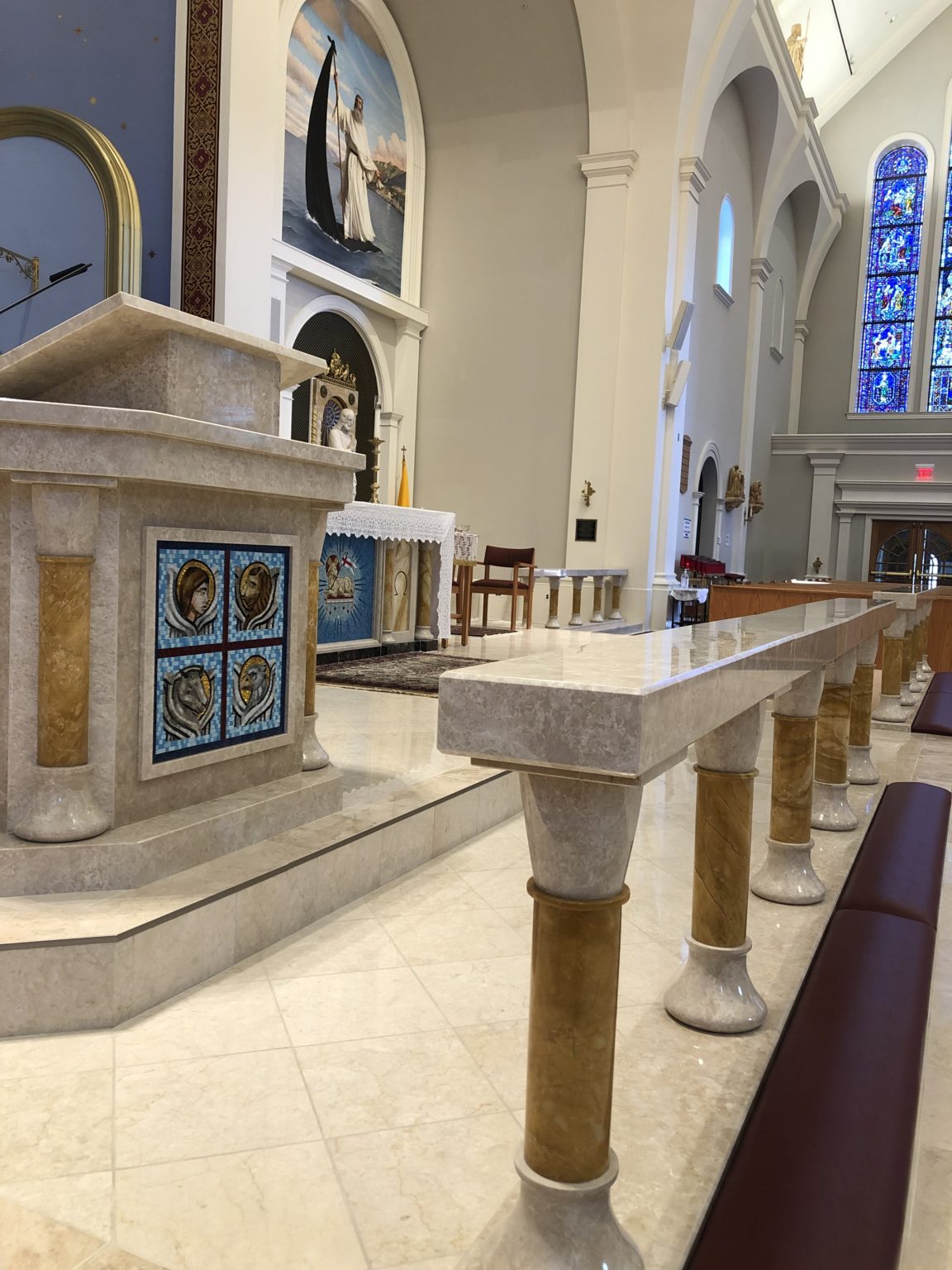 Altar Rail Installation - Saint Raymond of Penafort Catholic Church