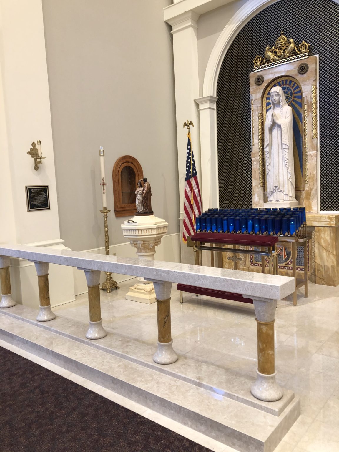 Altar Rail Installation - Saint Raymond of Penafort Catholic Church
